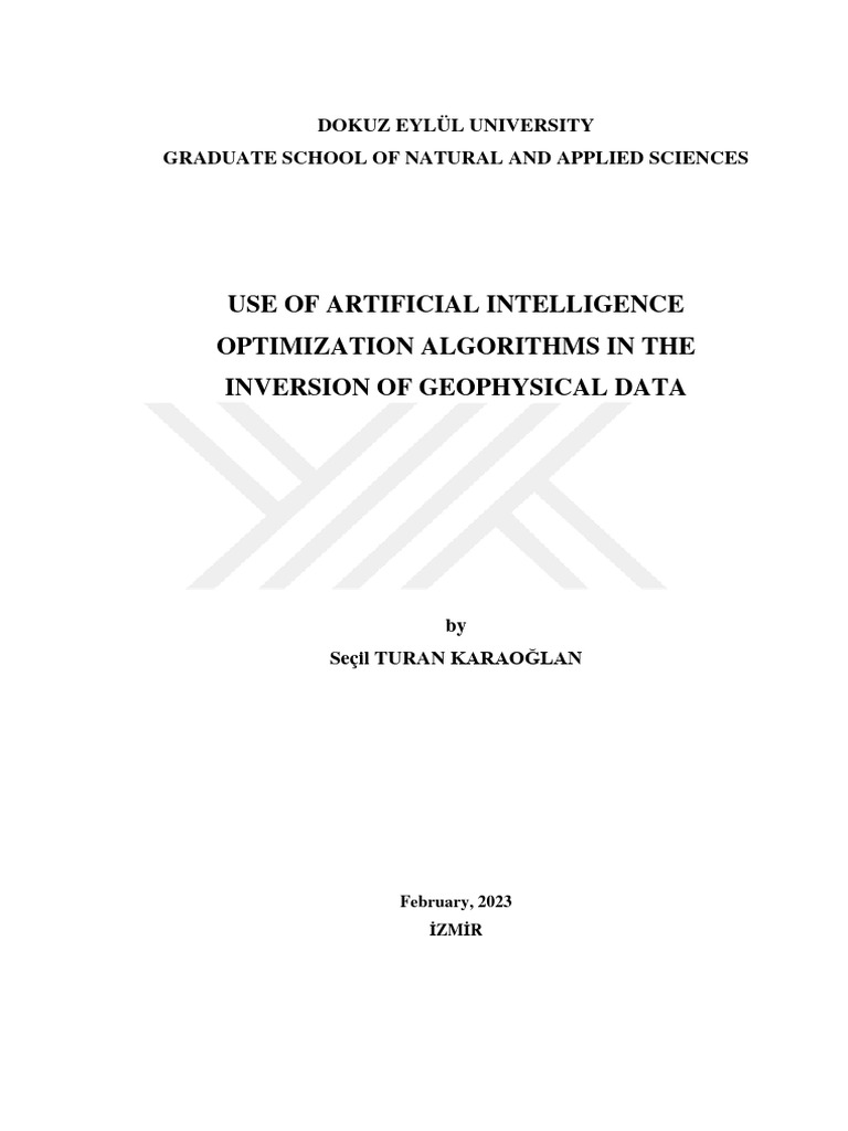 Use of Artificial Intelligence | PDF | Metaheuristic | Inverse Problem