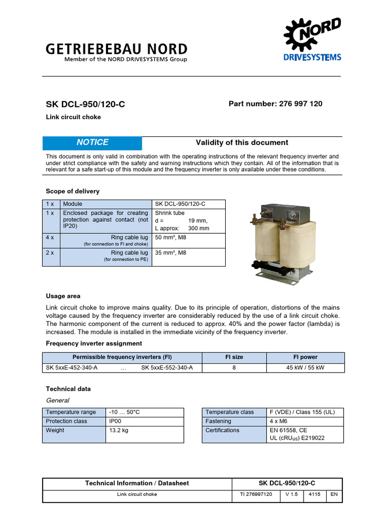 Ti 276997120 SK DCL 950 120 C en 4115 Screen | PDF | Power Inverter ...
