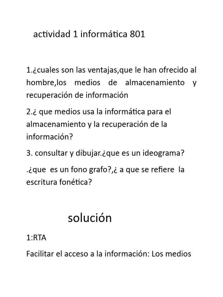 Actividad 1 Informatica Edison 801 | PDF