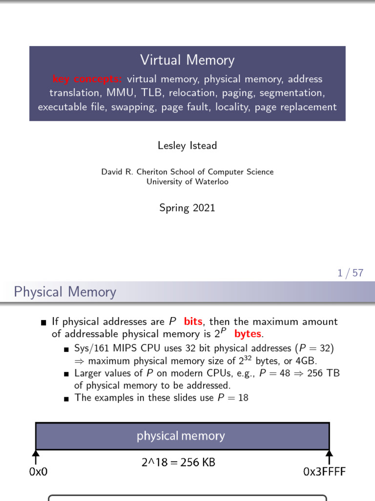 Virtualmemory 1up | PDF | Computer Data Storage | Software Engineering
