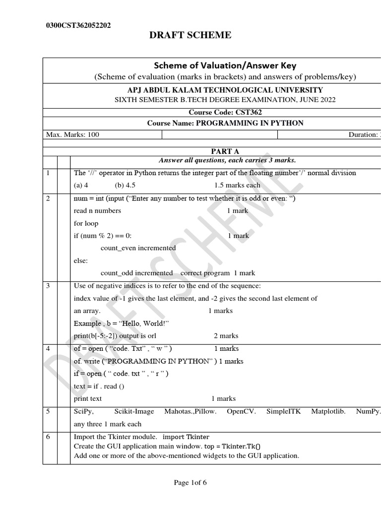 CST362-Programming in Python A-SchemeSet#2 July 2022 | PDF | Python (Programming Language ...