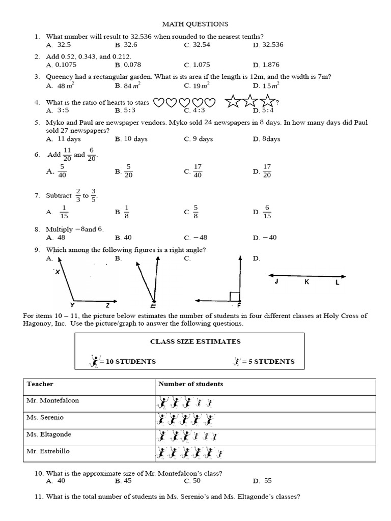 Diagnostic Test | PDF | Mathematics