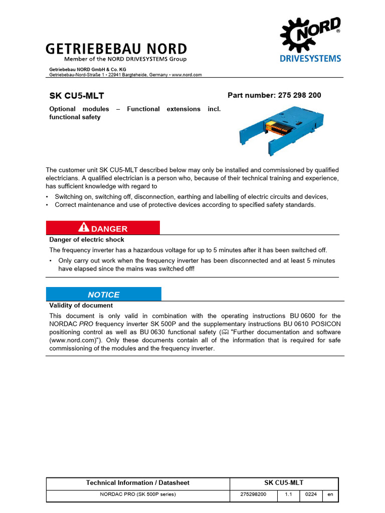 Ti 275298200 SK Cu5 MLT en 0224 Desk | PDF | Power Inverter ...
