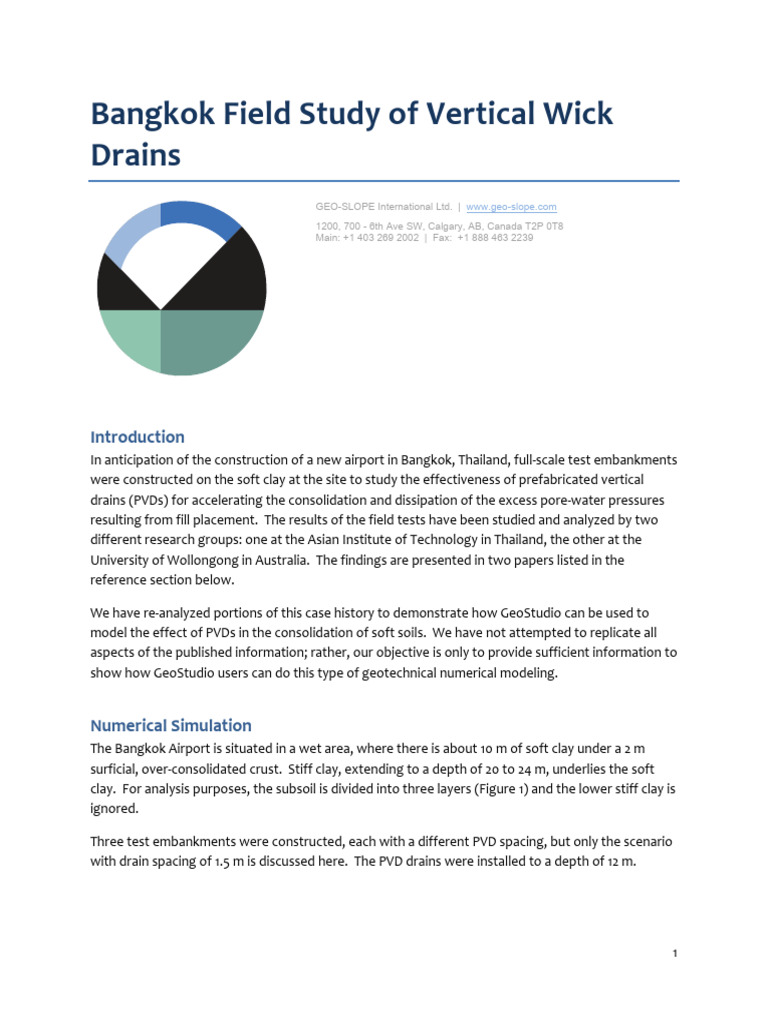 Bangkok wick drain study | PDF