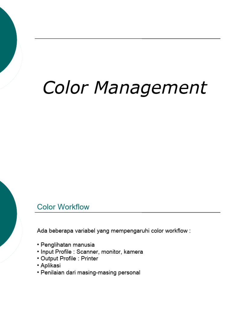 Color Management | PDF