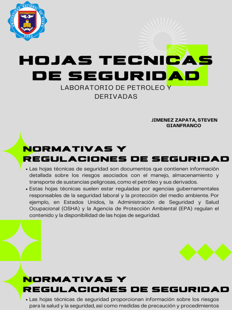 Hojas Tecnicas de Seguridad | PDF | Laboratorios