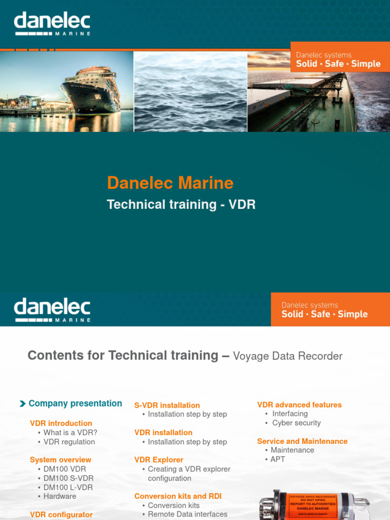 VDR Full Training - DM Technical Training-1 - 240313 - 081744 | PDF | Electrical Connector ...