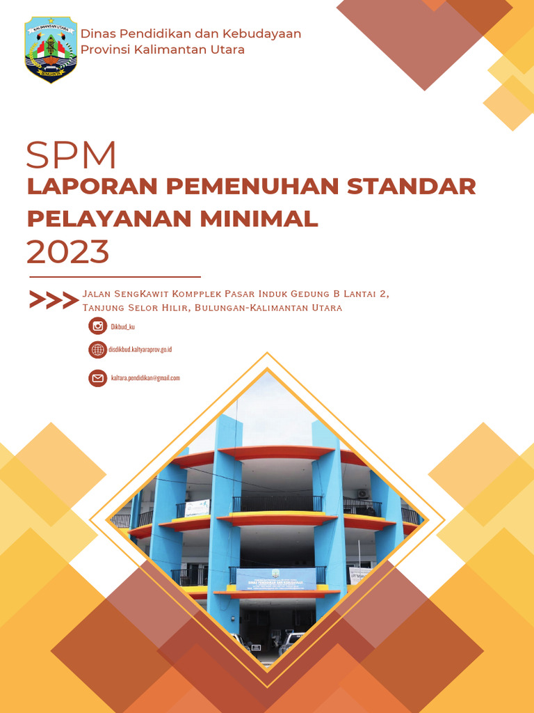 Laporan SPM Pendidikan Kaltara | PDF | Bisnis