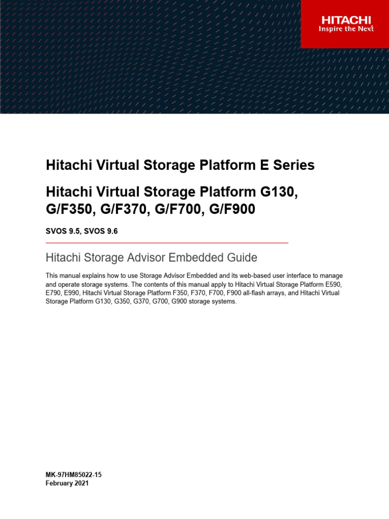 HSAE User Guide VSP E990 VSP Gx00 Fx00 MK-97HM85022-15 | PDF | Byte ...