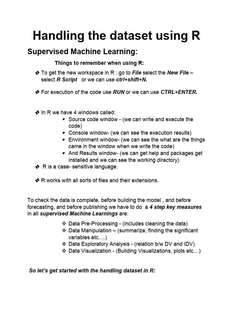 Handling the Dataset Using R_word | PDF | Receiver Operating Characteristic | Sensitivity And ...