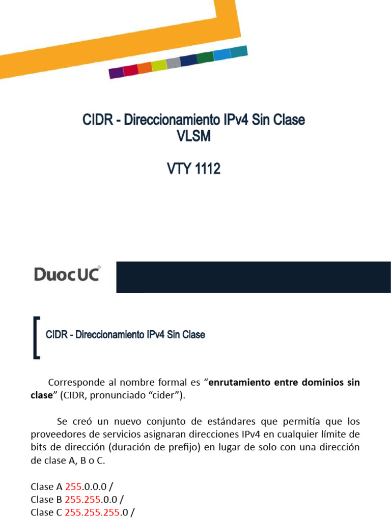 VLSM y Ejemplos S001D | PDF