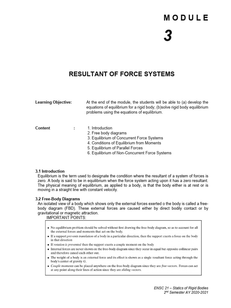 Equilibrium of Force Systems | PDF | Force | Truss