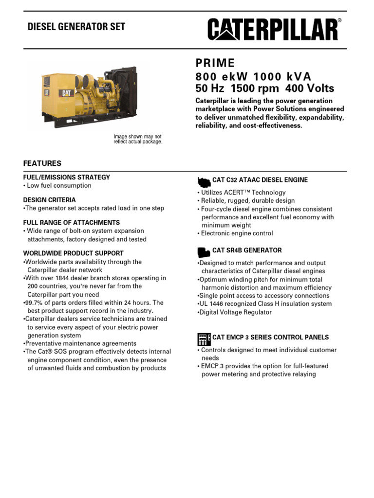 1000kva-Low Fuel Consumption_2 | PDF