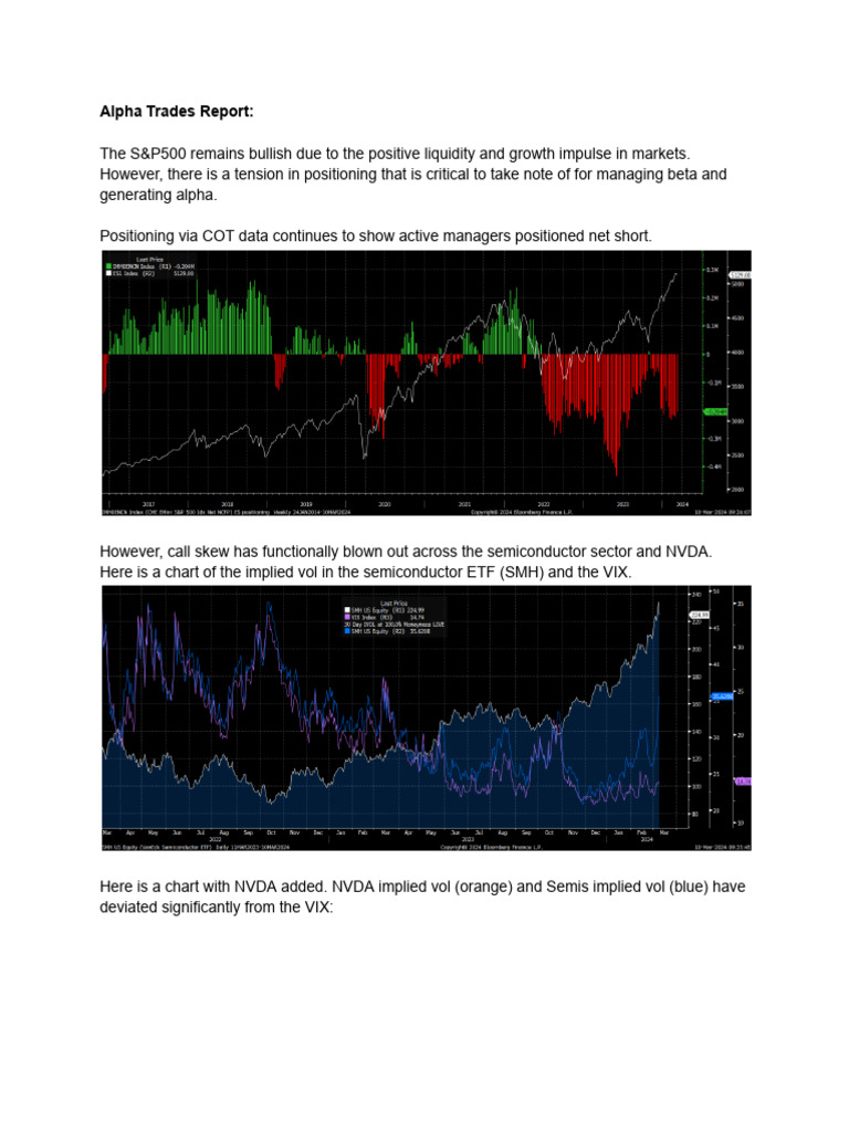Alpha Trades Report | PDF | Macroeconomics | Bonds (Finance)