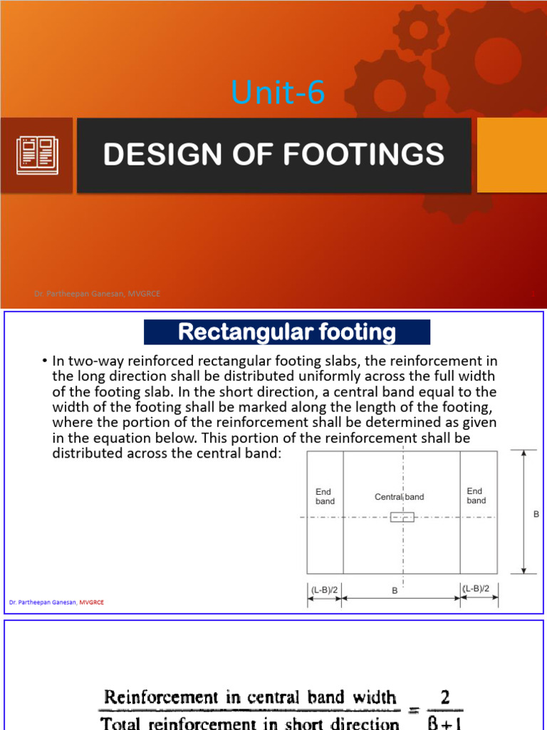 Reinforced Concrete Footing Design | PDF | Teaching Methods & Materials | Science & Mathematics