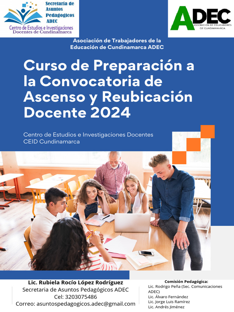 Curso de Preparación A La Convocatoria de Ascenso y Reubicación Docente | PDF