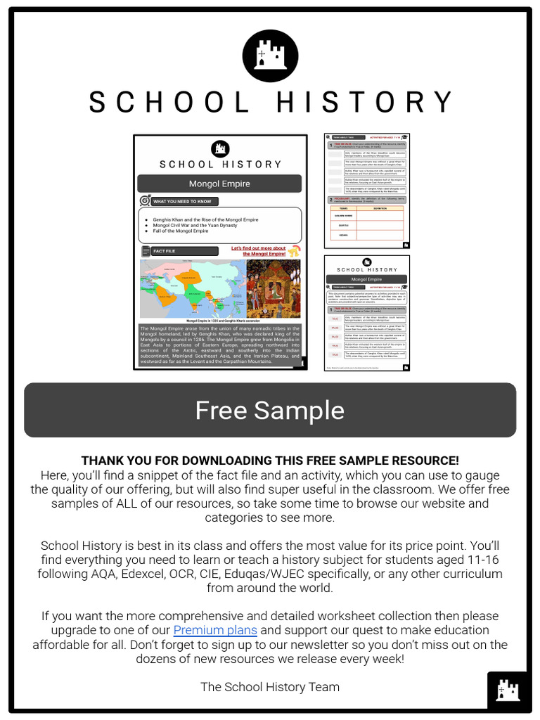 Mongol Empire Resource Sample | PDF | Genghis Khan | Mongol Empire