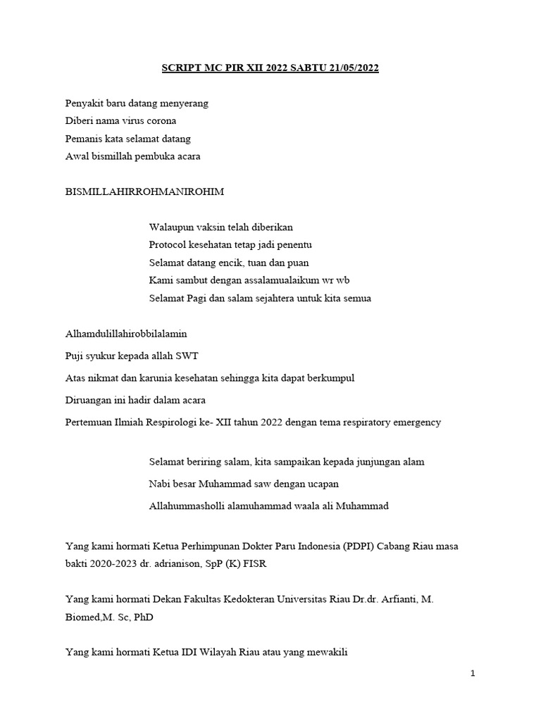 Draft MC PIR XI 2021 (1) Salinan | PDF