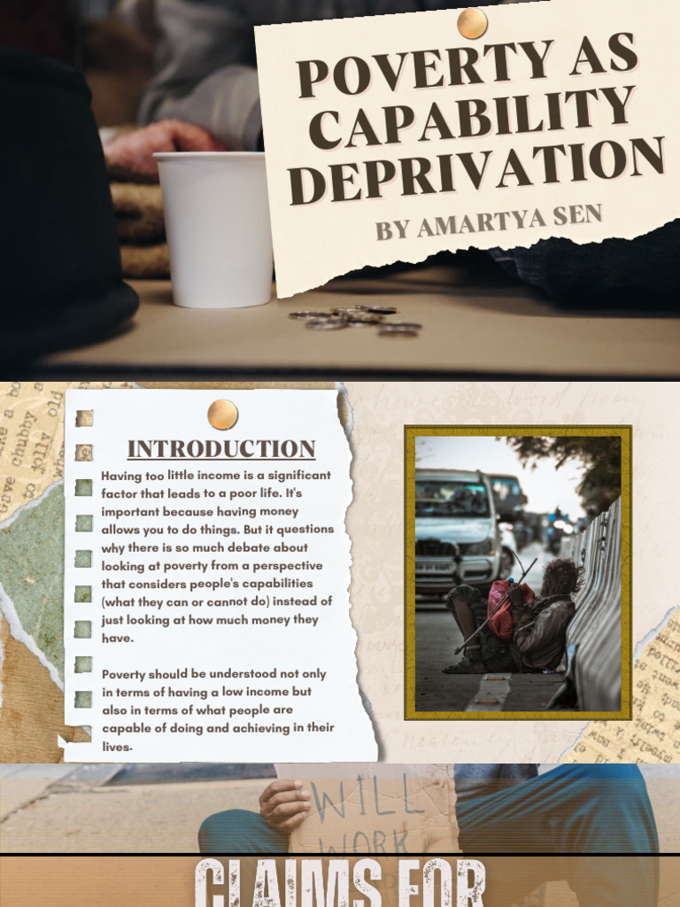 Poverty As Capability Deprivation | PDF | Poverty | Poverty & Homelessness