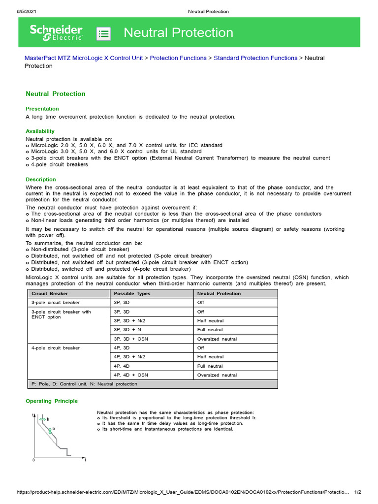 Schneider_Neutral Protection | PDF | Electricity | Equipment