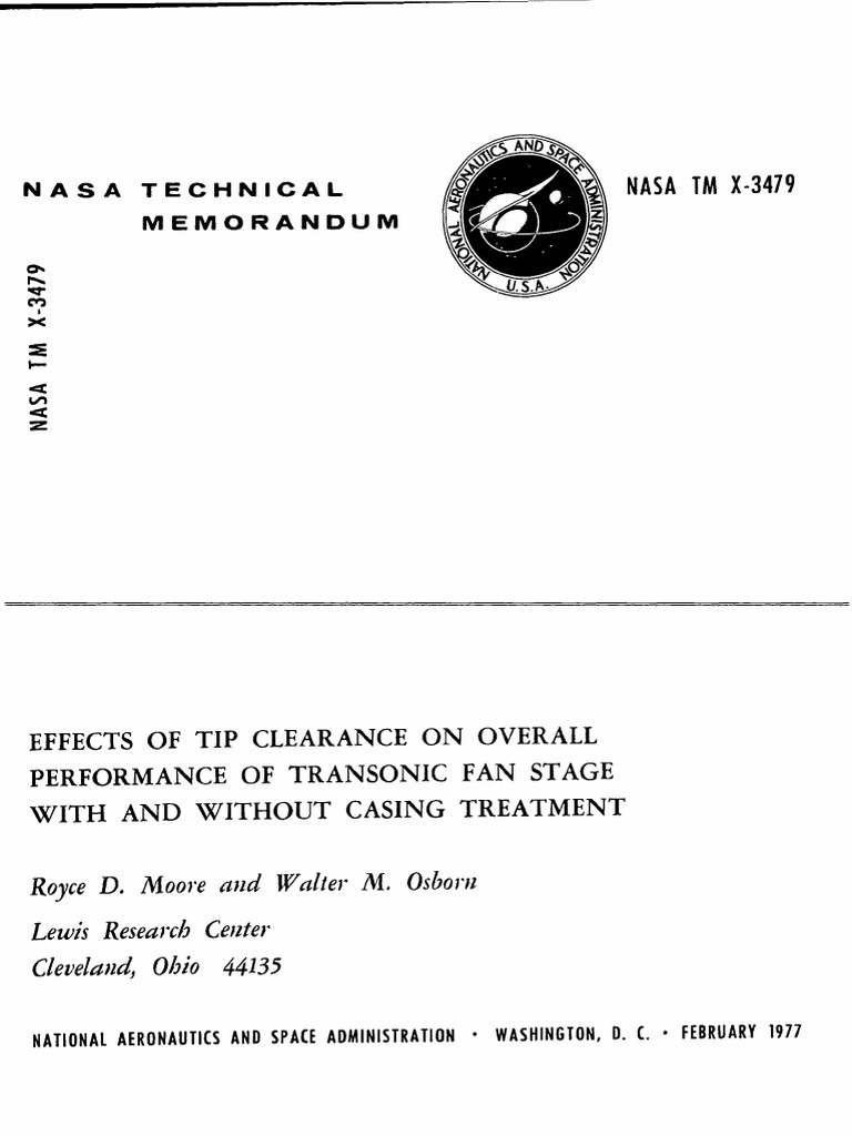 Nasa Technical Memorandum | PDF