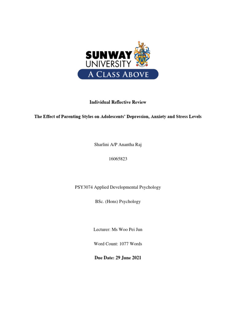 Individual Reflective Review | PDF | Parenting | Survey Methodology