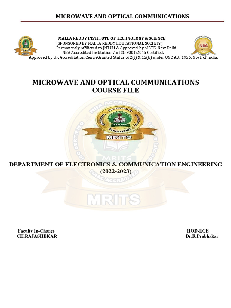Mwoc Iv-1 | PDF | Waveguide | Microwave