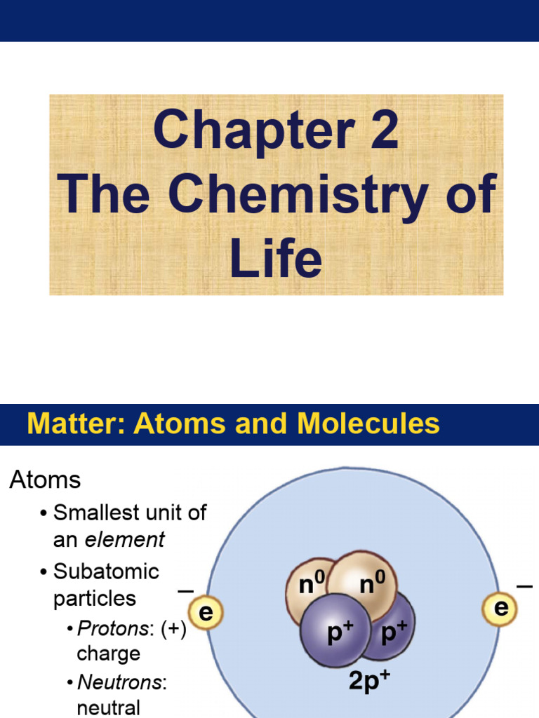 02 Chemistry of Life | PDF | Ph | Chemistry