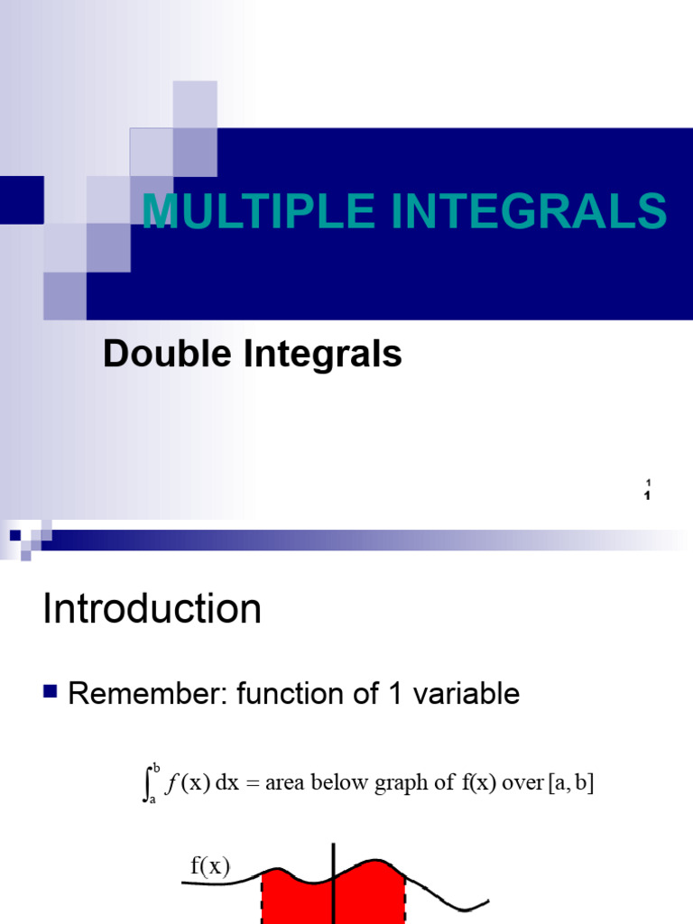 Chapter 5 Multiple Integrals Edited Latest | PDF