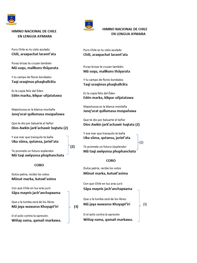 Himno Nacional de Chile - Cuadernos | PDF | Canciones patrióticas | Himnos