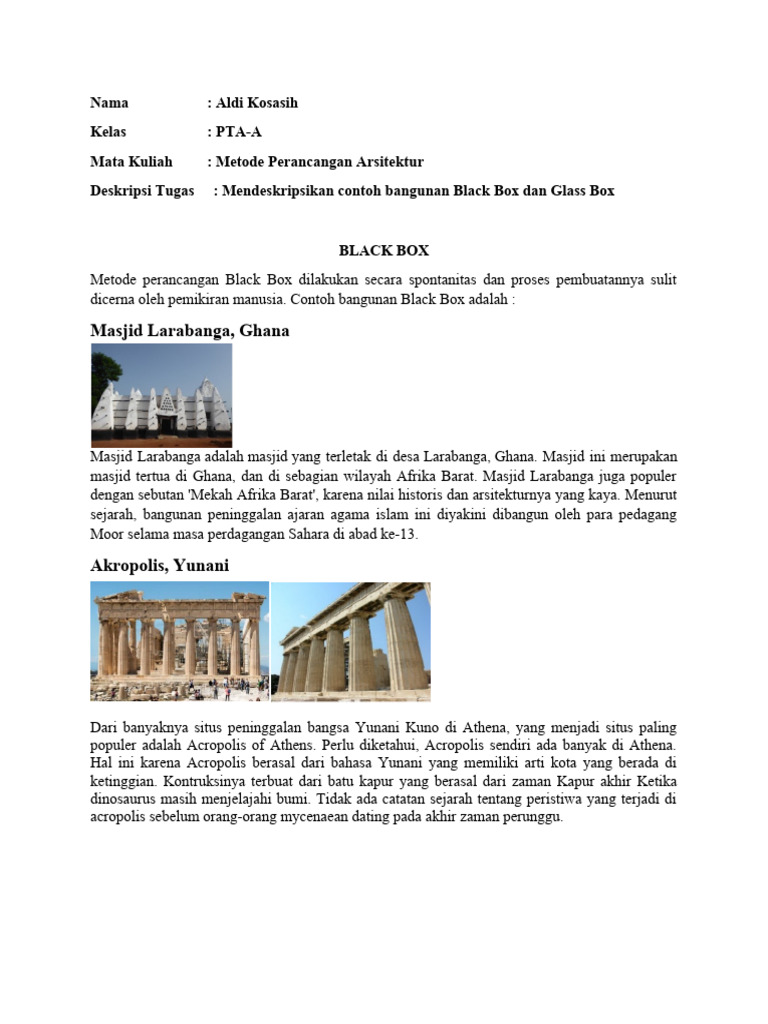 Aldi Kosasih - PTA A - MPA - Black Box & Glass Box | PDF