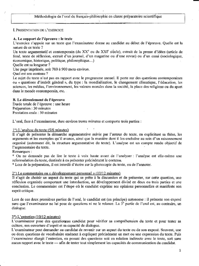 Prépa - Méthode - Colles | PDF