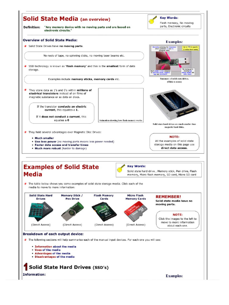 Solid State Media | PDF | Usb Flash Drive | Computer Data Storage