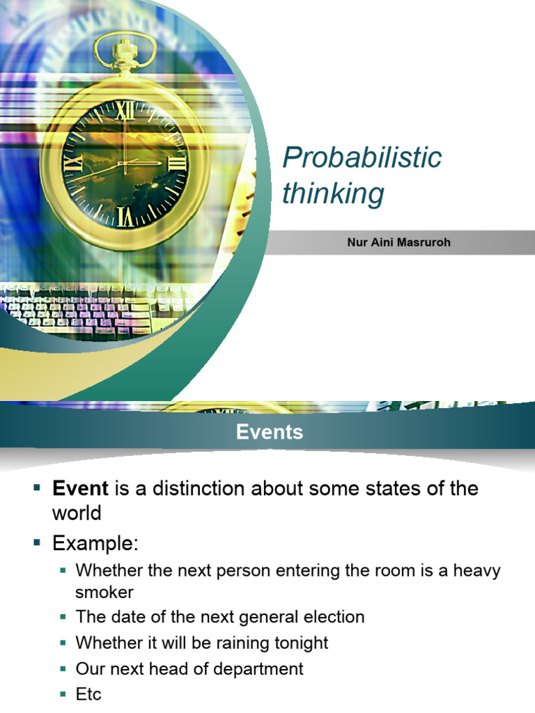 Probabilistic Thinking | PDF