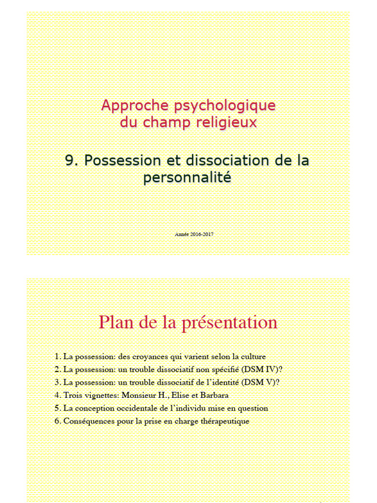 Cours9BA1617 Possession | PDF