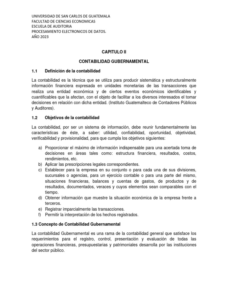 CAPITULO II (1) - Merged | PDF | Presupuesto | Contabilidad
