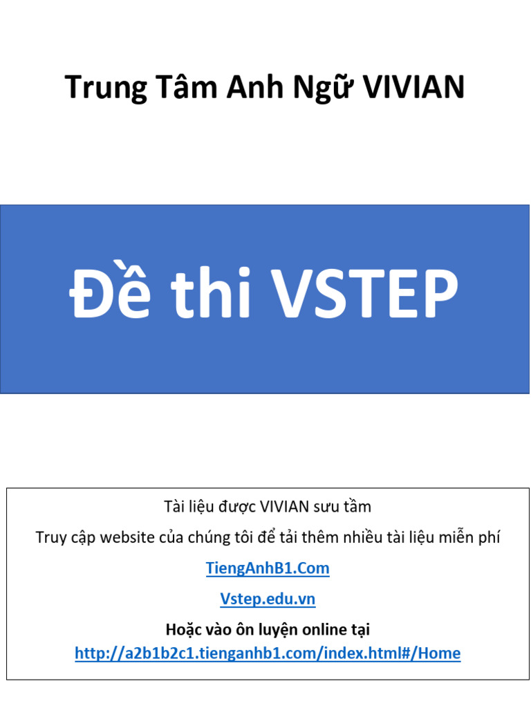 De Thi Vstep | PDF