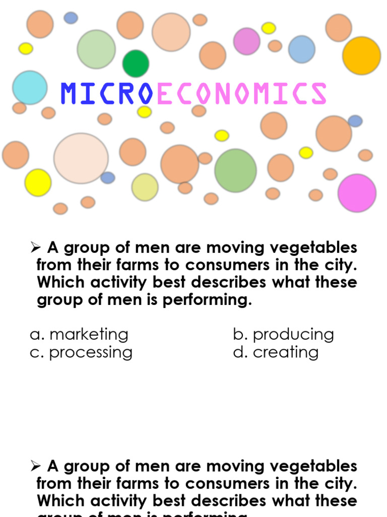 Microeconomics Quiz Questions | PDF