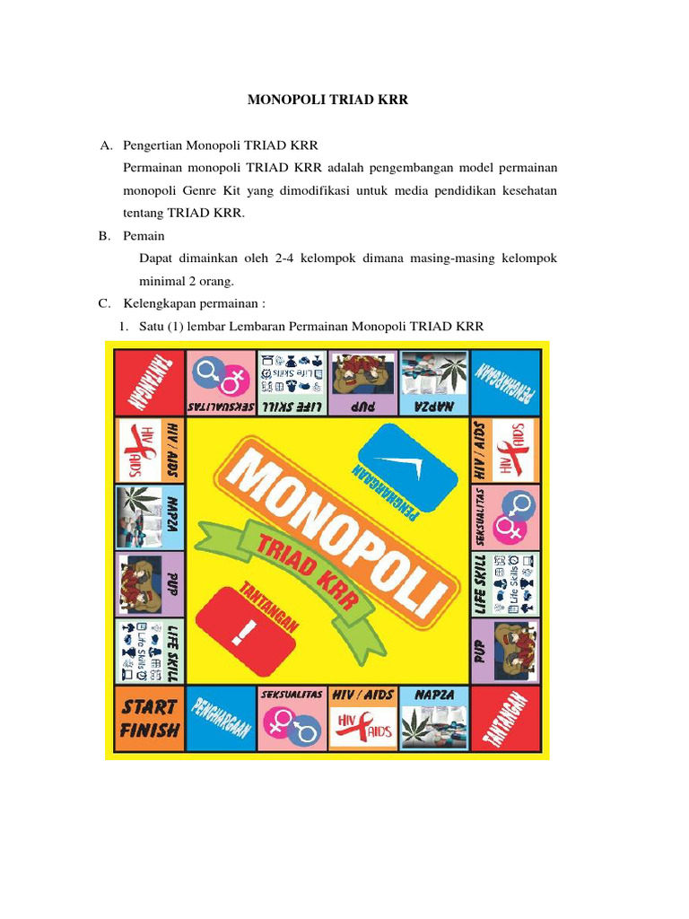 B5. 3. Panduan Media Permainan Monopoli Triad KRR | PDF