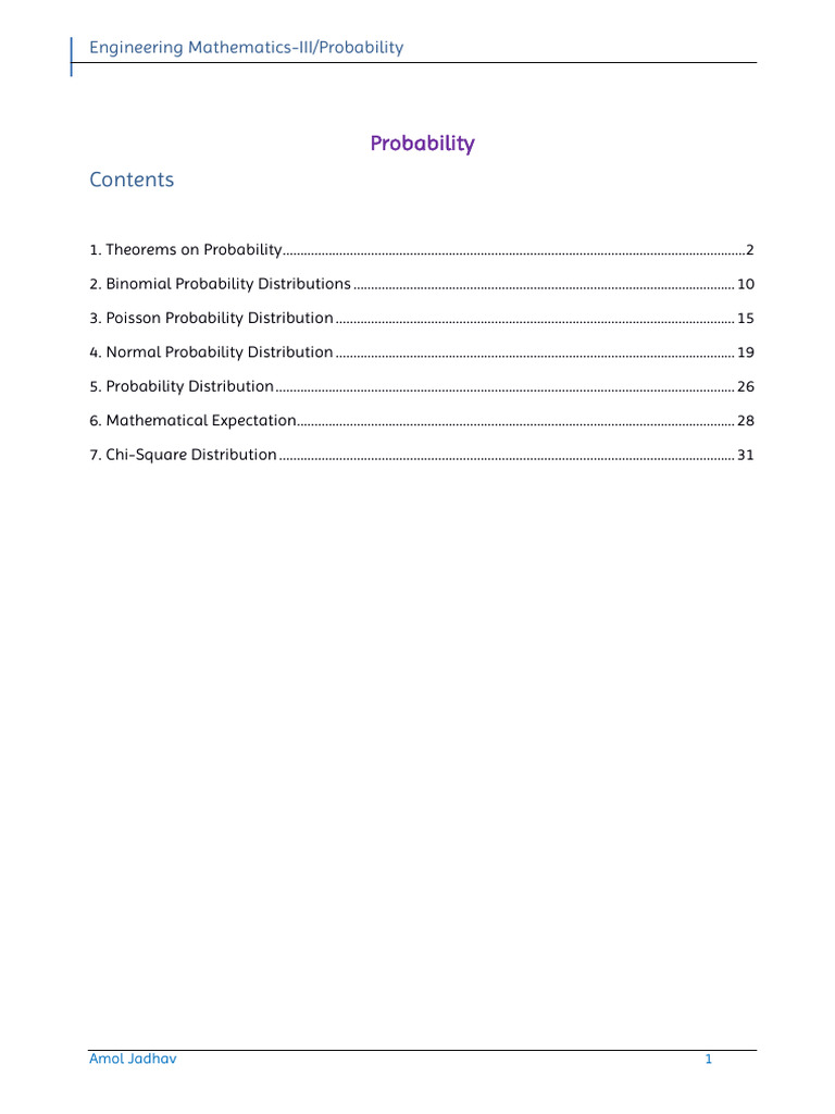 Notes Probabilty | PDF | Normal Distribution | Standard Deviation