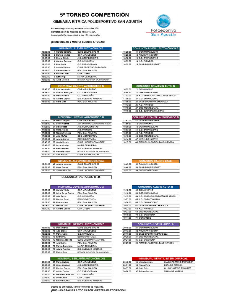 Orden Torneo Psa 2024 | PDF