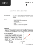 Mech 1 Module 2 Unit 4 (Resultant of Non-Concurrent Forces) | PDF | Force