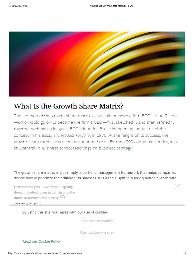 What Is The Growth Share Matrix - BCG | PDF | Business | Economies