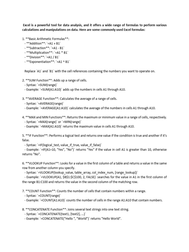 Excel Is A Powerful Tool For Data Analysis Pdf Microsoft Excel