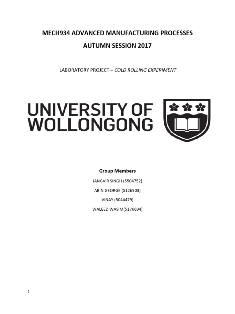 Lab Rolling | PDF | Deformation (Engineering) | Rolling (Metalworking)