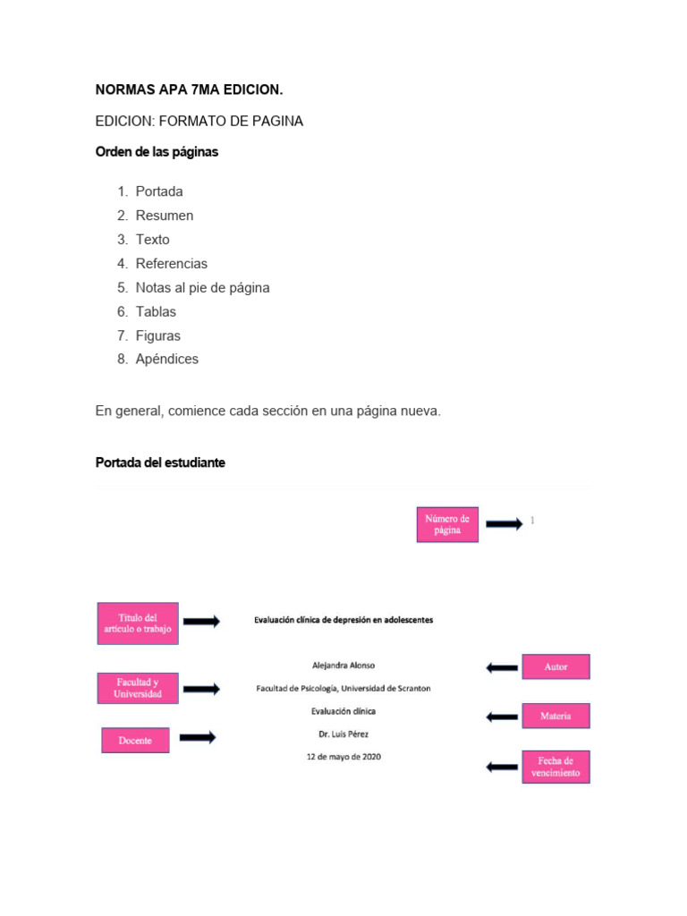 Resumen Del Resumen Normas Apa 7 Edicion | Descargar gratis PDF | Estilo apa | Microsoft Word