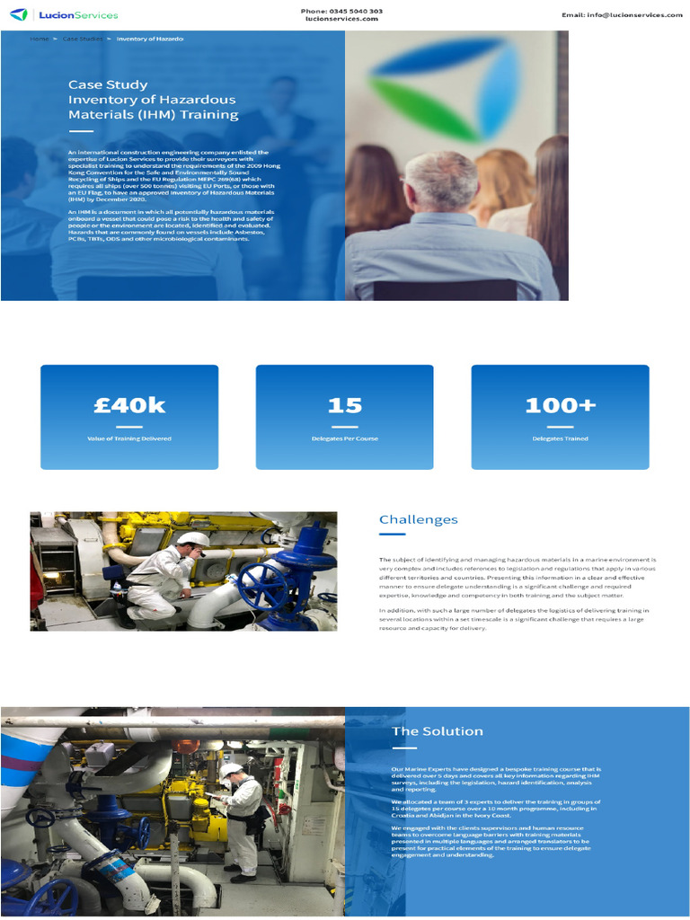 Inventory of Hazardous Materials (IHM) TrainingInventory of Hazardous ...