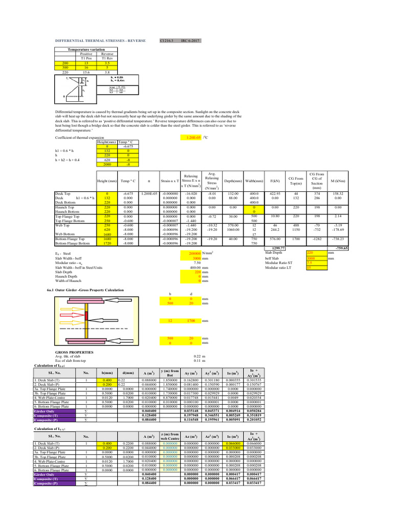 Differential Temerature-Reverse | PDF | Bending | Beam (Structure)