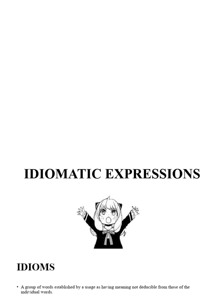 IDIOMS | PDF | Idiom