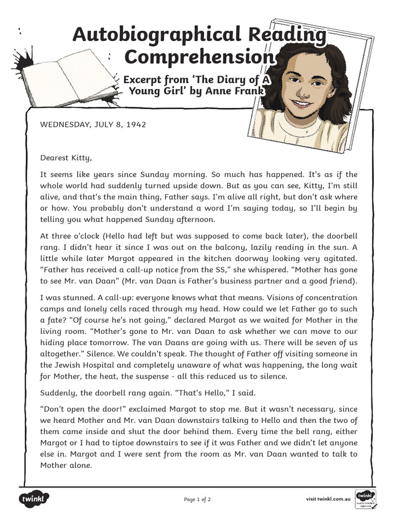 Anne Frank Test | Download Free PDF | Anne Frank